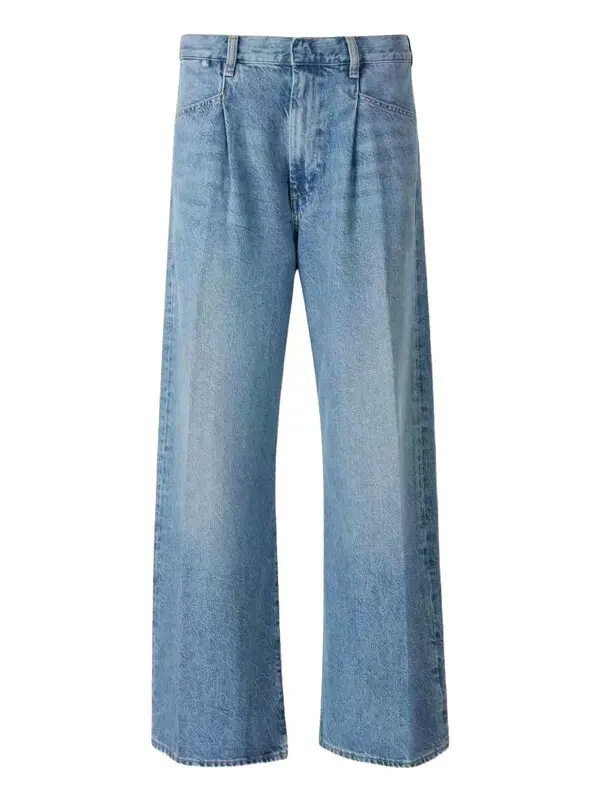 Citizens Of Humanity Pleated Wide-leg Jeans - Blue
