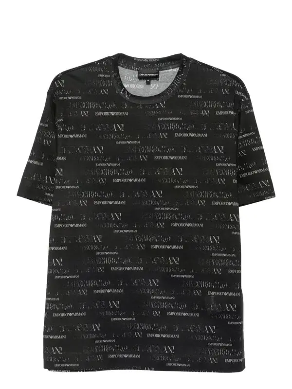Emporio Armani Logo-print T-shirt - Black