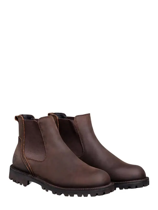 KURT LINCOLN Chelsea Boot With Goodyear Construction - Brown