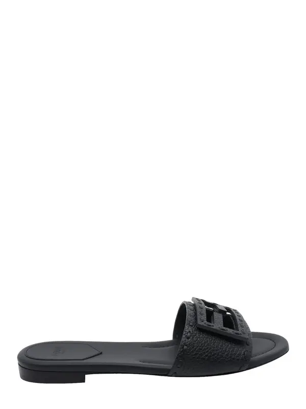 Fendi Baguette Slides - Black