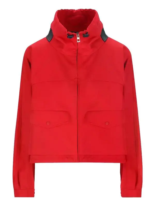Loewe High-neck Gabardine Jacket - Red