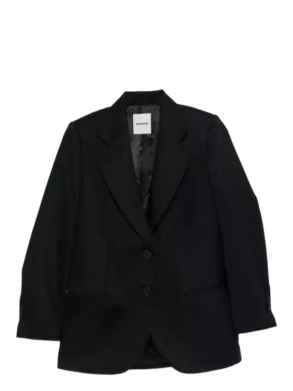 Sandro Striped Tailored-fit Blazer - Blue