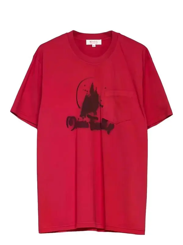 MASU Castle Pocket T-shirt - Red