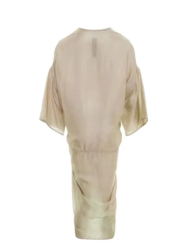 Rick Owens Draped V-neck Dress - Neutrals