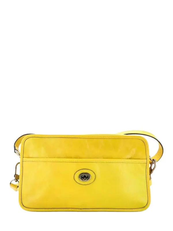 Gucci Morpheus Top Handle Messenger Bag - Yellow