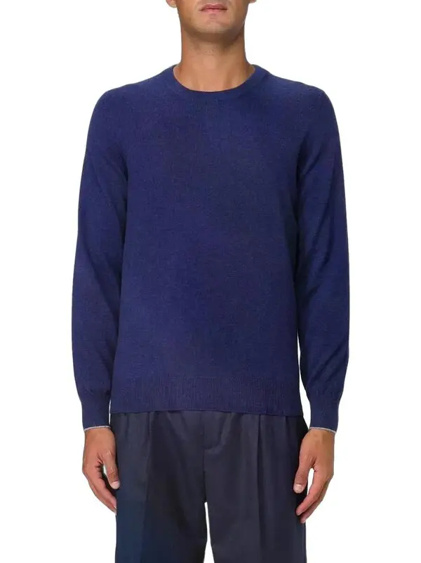 Brunello Cucinelli Fine-knit Cashmere V-neck Sweater - Blue