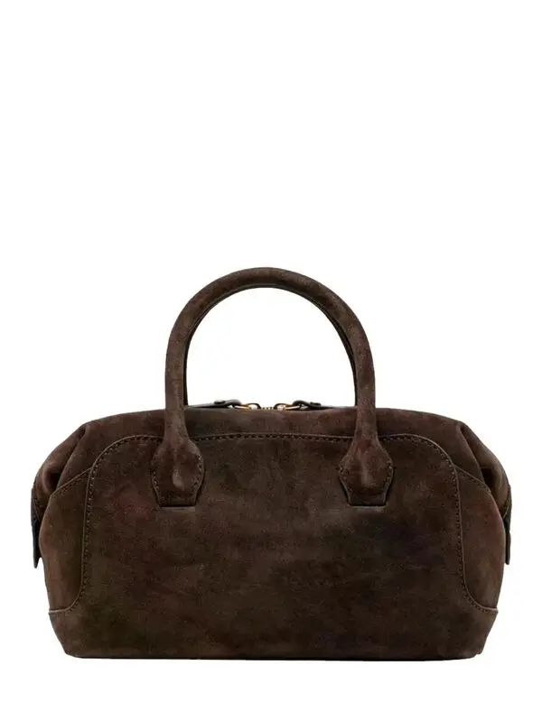 GIANNI CHIARINI Suede Tote Bag - Brown