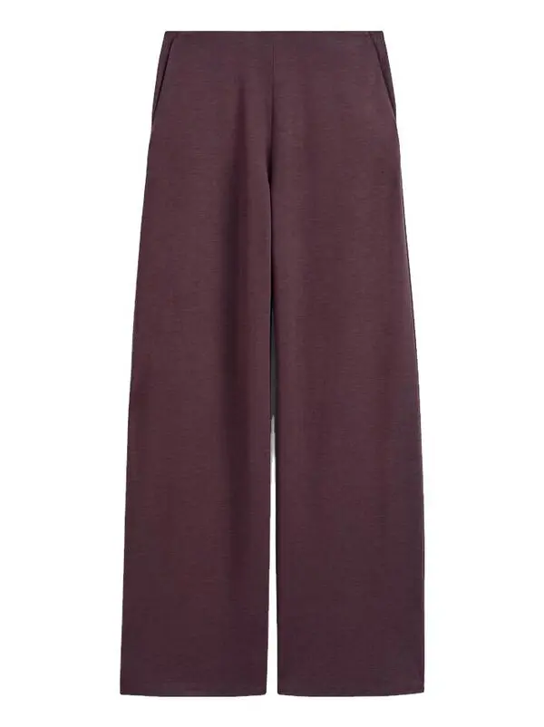 Cos Modal-blend Jersey Straight-leg Pants - Red