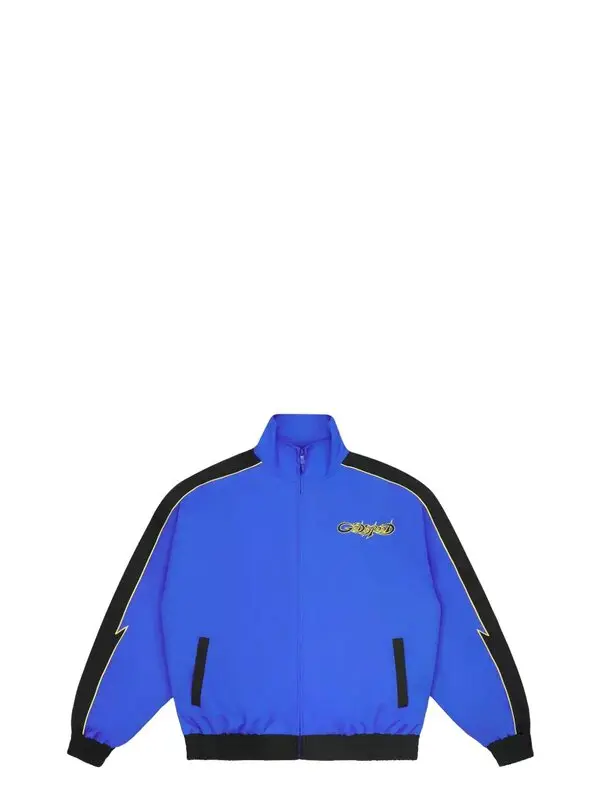 GODSPEED Logo-print Panelled Jacket - Blue