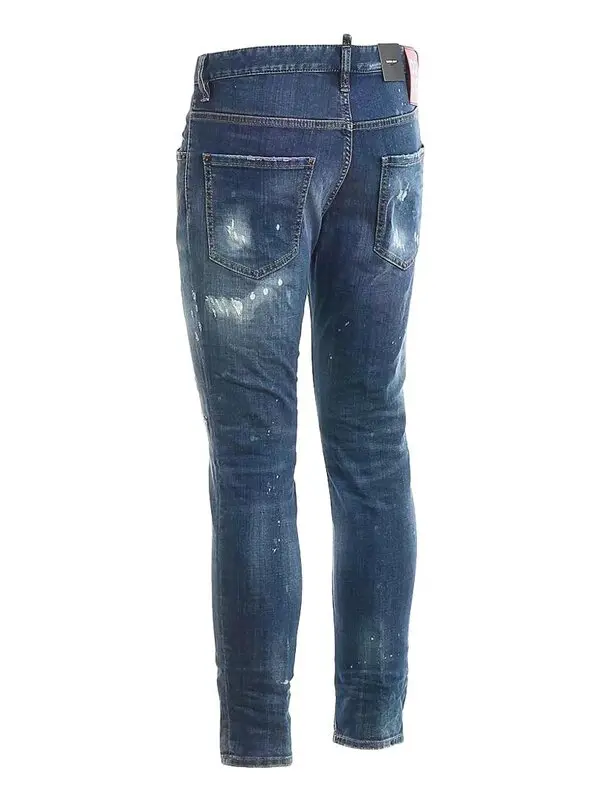 Dsquared2 Skater Distressed Jeans - Blue