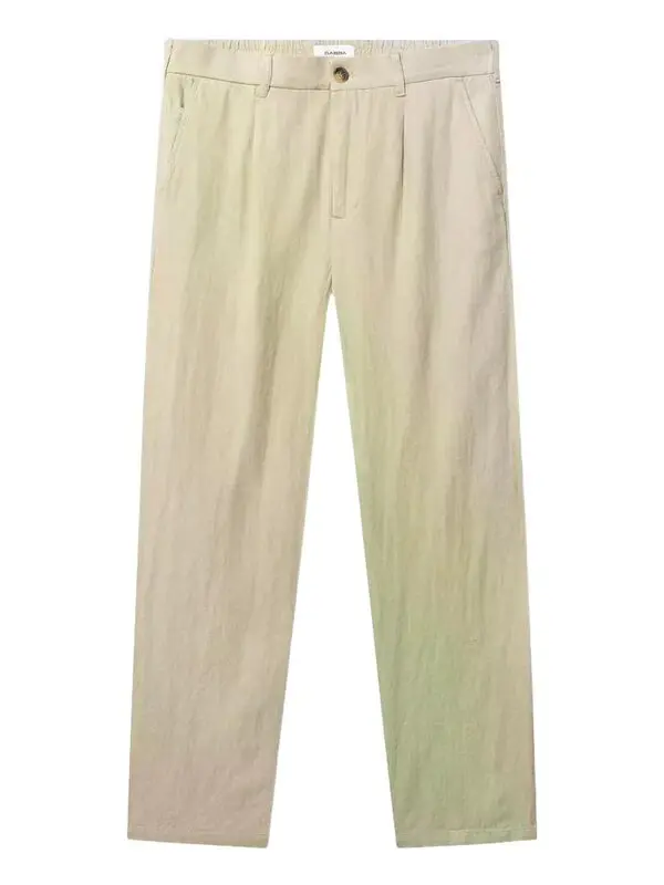 GABBA Pleated Elasticated-waistband Trousers - Neutrals
