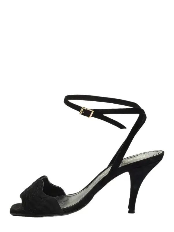 Santoni Wavy-strap Sandals - Black