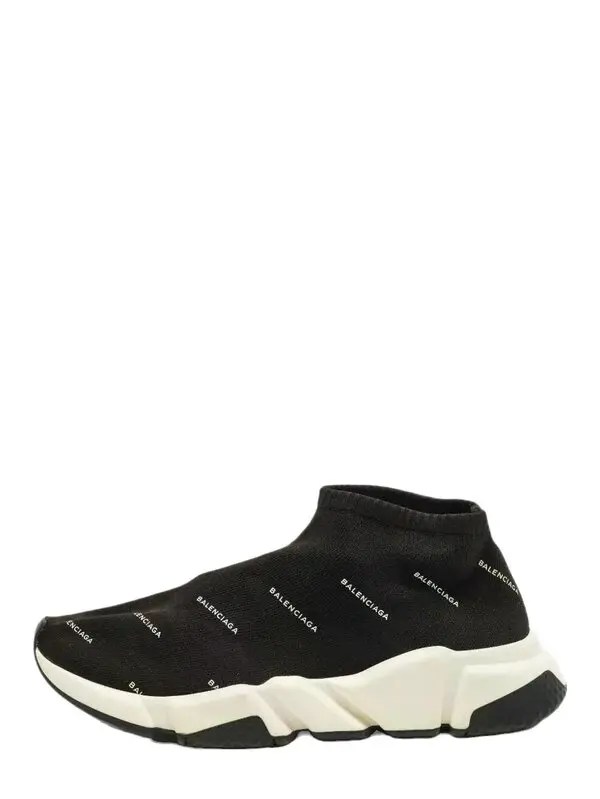 Balenciaga Speed Logo-print Sneakers - Black