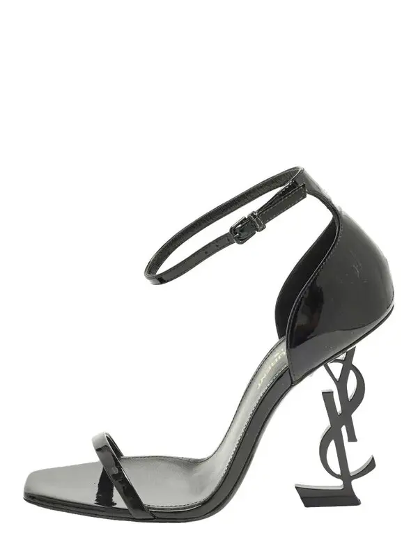 Saint Laurent Opyum Ankle Strap Sandals - Black