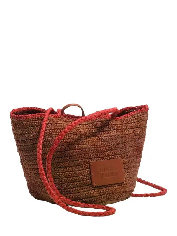 Bimba Y Lola Small Braided-strap Shoulder Bag - Brown