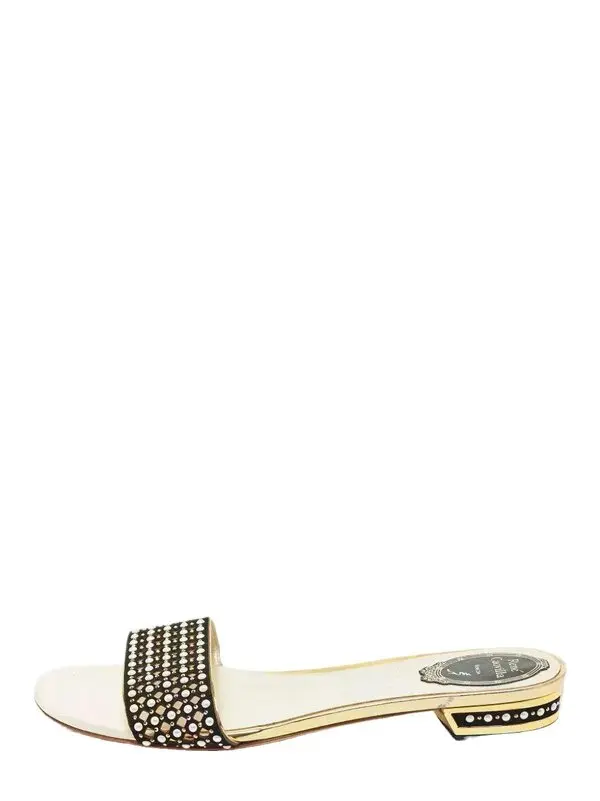 Rene Caovilla Crystal-embellished Sandals - Black
