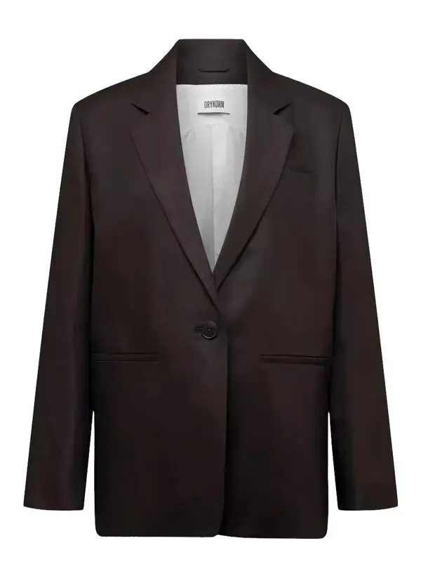 DRYKORN Mowtie Single-breasted Blazer - Brown