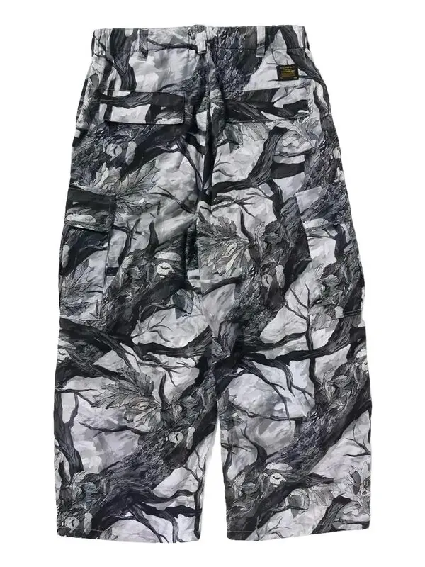 A BATHING APE Tree Edge Camo Cargo Pants - Black