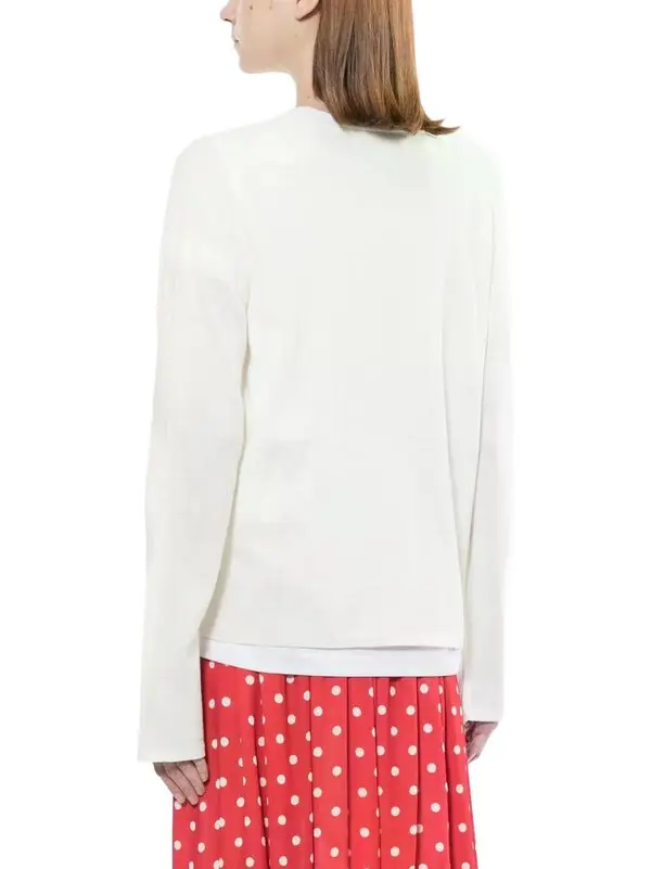 Comme Des Garçons Graphic Long Sleeve Jumper - Neutrals