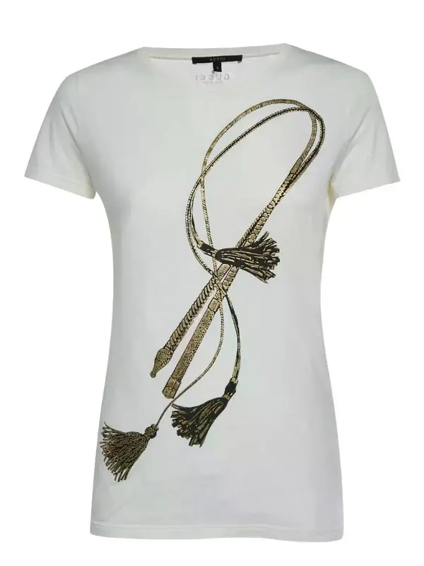 Gucci Printed Crewneck T-shirt - Neutrals