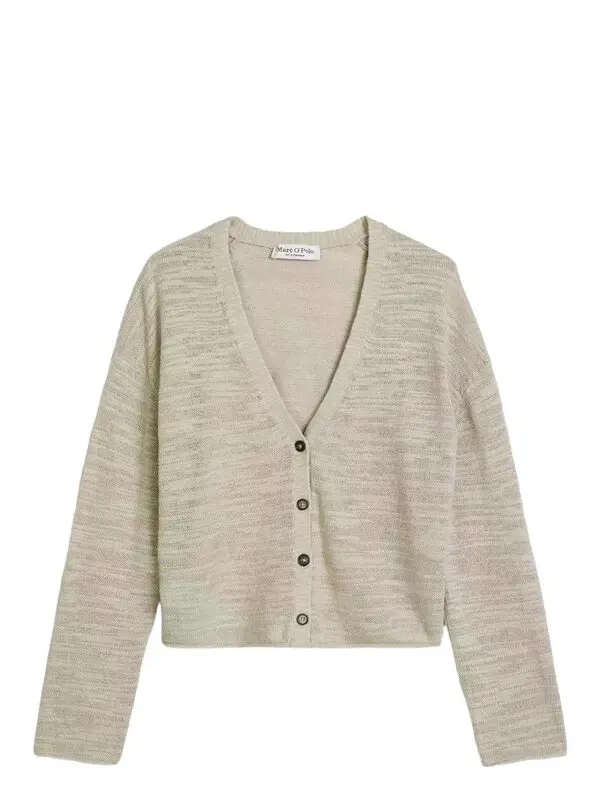 Marc O'polo Fine-knit V-neck Cardigan - Neutrals