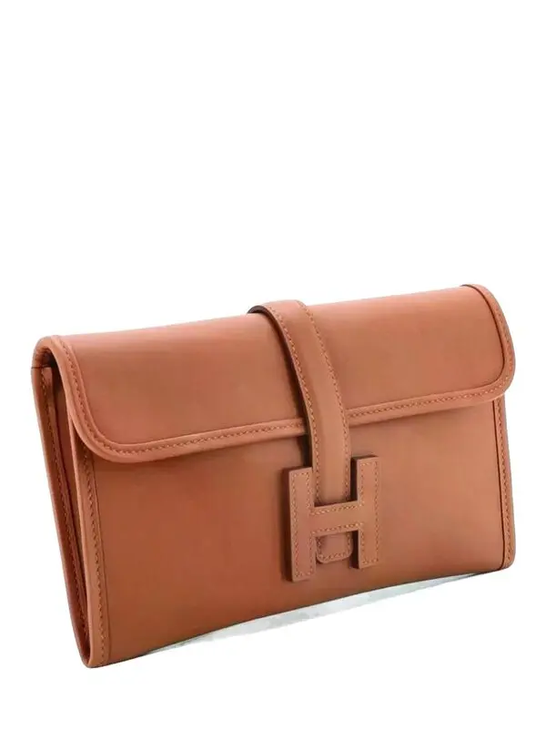 Hermès Jige Duo Swift Clutch Bag - Brown