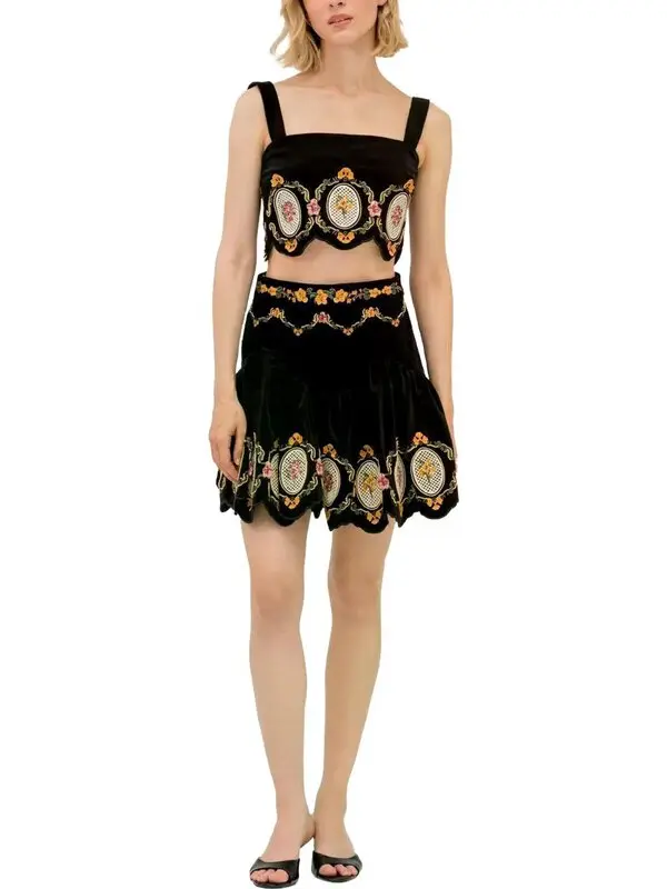 Agua Bendita Luciana Cordillera Top - Black