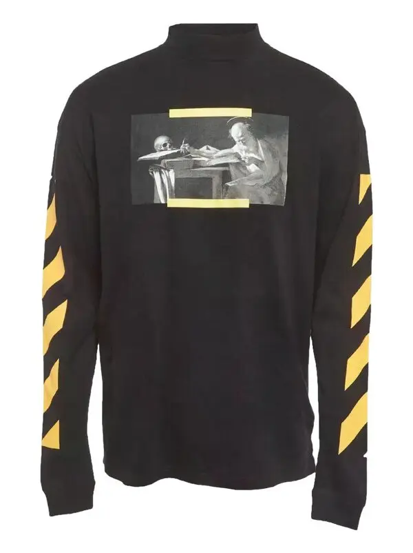 Off-White Caravaggio Mock-neck T-shirt - Black