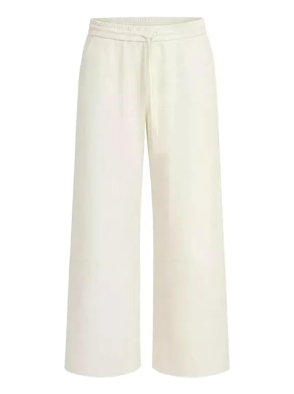 Sprwmn Elasticated Drawstring Track Pants - Neutrals