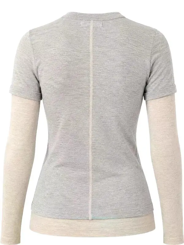 CUDDLEUP Layered Long-sleeved T-shirt - Grey