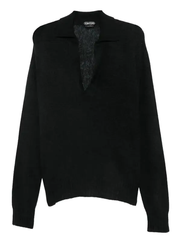 TOM FORD V-neck Sweater - Black