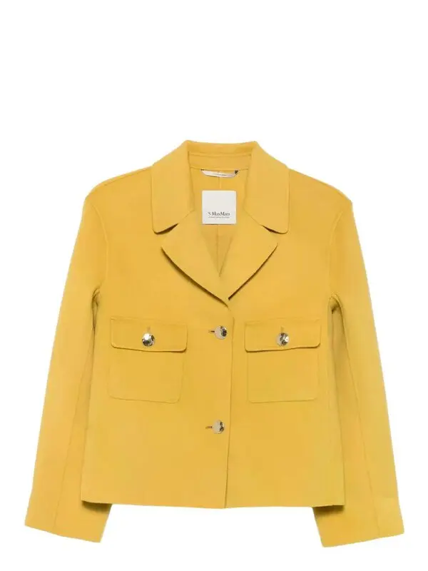 Max Mara Button-up Chest-pocket Jacket - Yellow