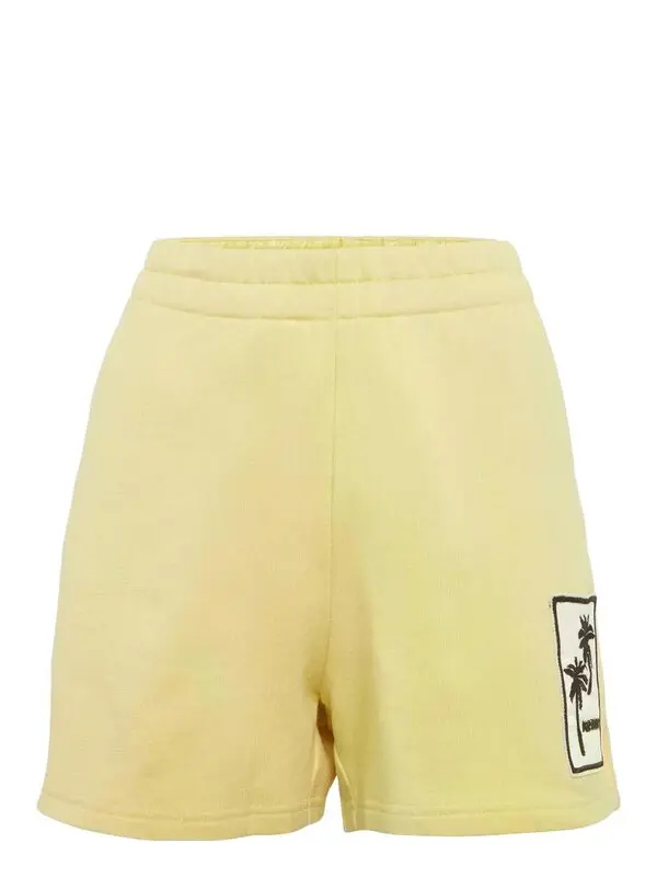 Moncler Appliqué Shorts - Yellow