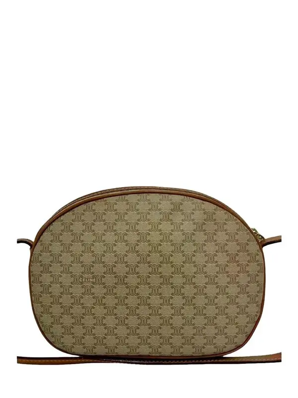 Celine Macadam Coated Canvas Crossbody Bag - Neutrals
