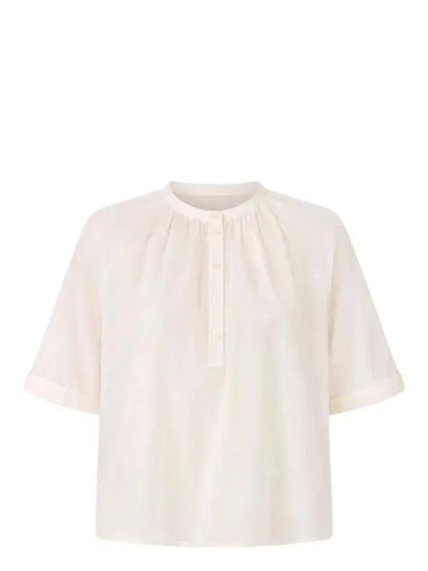 Officine Générale Gathered Short-sleeve Blouse - Neutrals