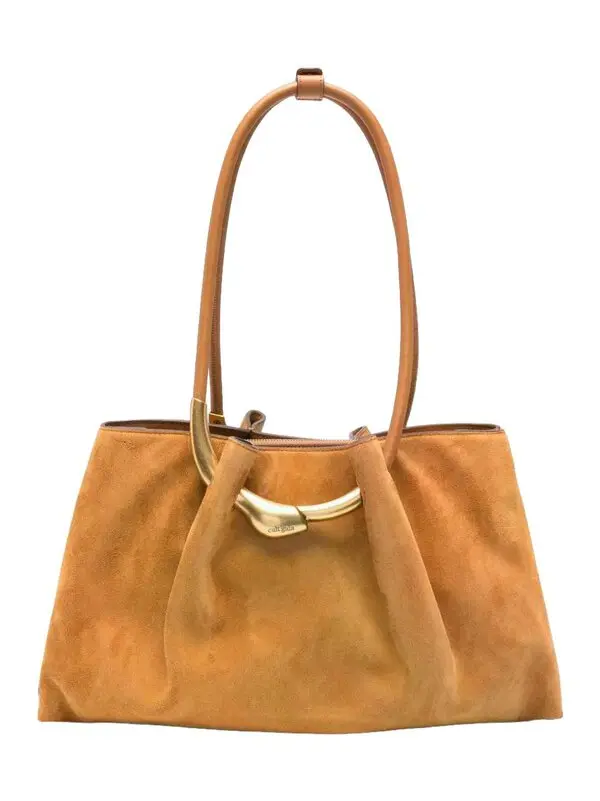 Cult Gaia Suede Shoulder Bag - Brown