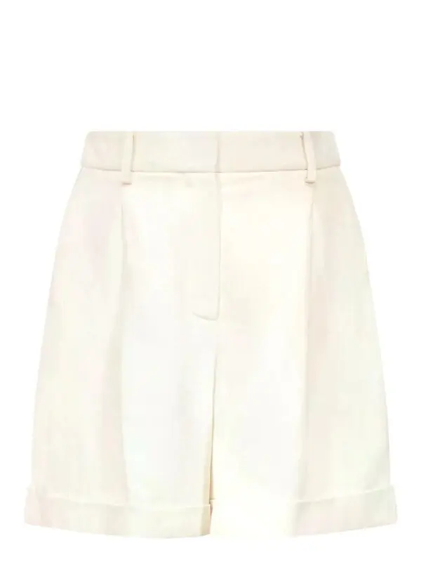 TWP Cisco Pleated Turn-up Shorts - Neutrals