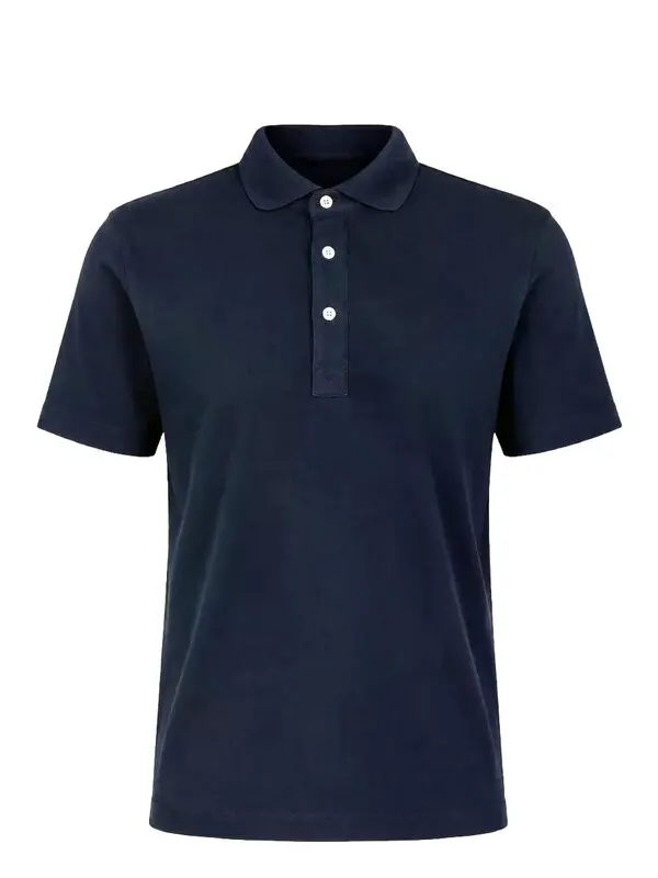 HANDVAERK Jersey Polo Shirt - Blue