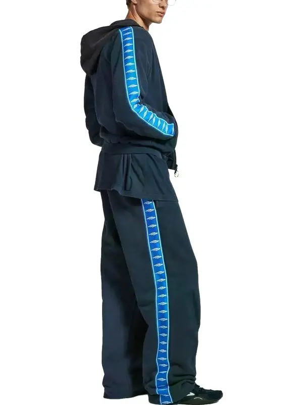 Balenciaga Stripe Baggy Trousers - Blue