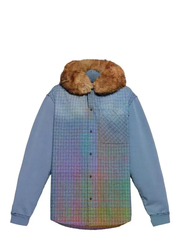 Balenciaga Check-patterned Shirt - Blue