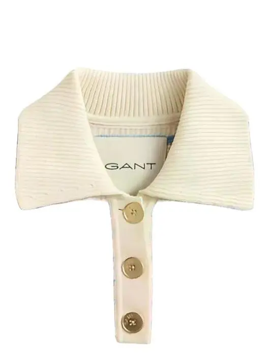 Gant Striped Short-sleeve Polo Shirt - Neutrals