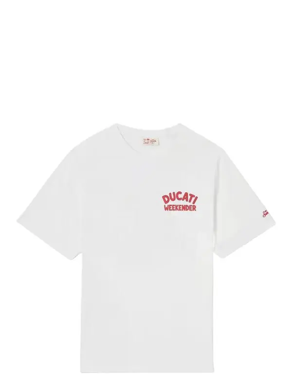 MC2 SAINT BARTH Portland Graphic-print T-shirt - White