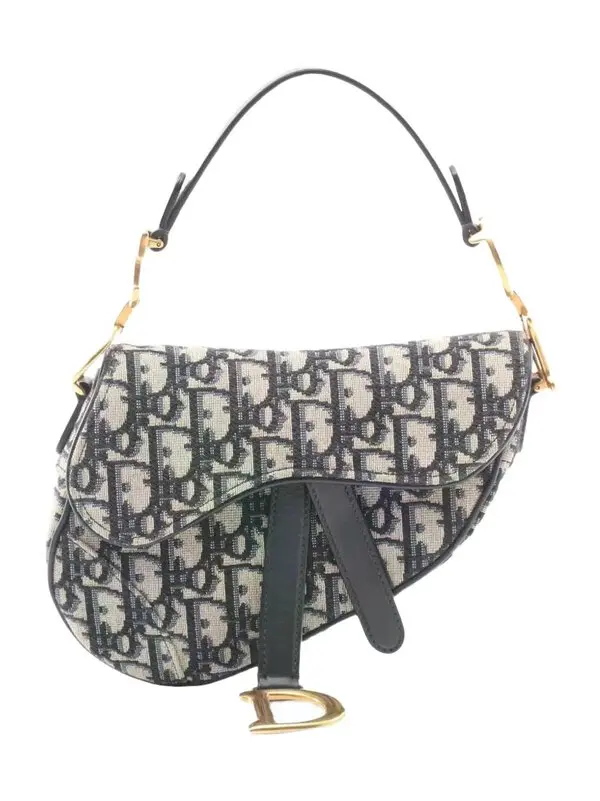 Dior Oblique Jacquard Shoulder Bag - Neutrals