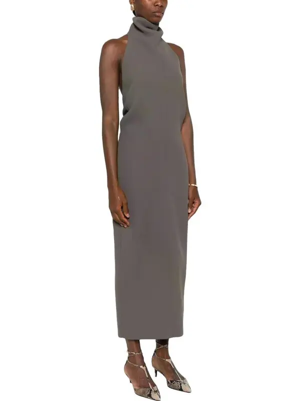 Khaite Roxanne Backless Dress - Grey