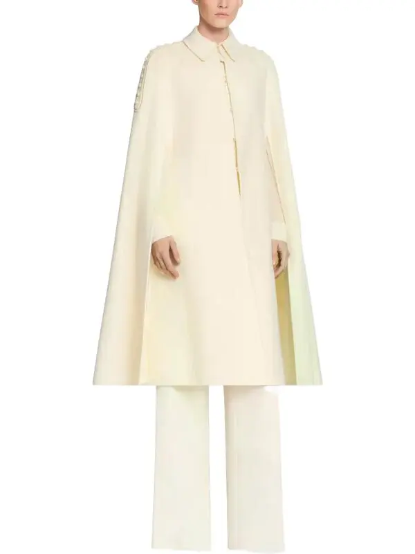 Elie Saab Embellished Cape - Neutrals