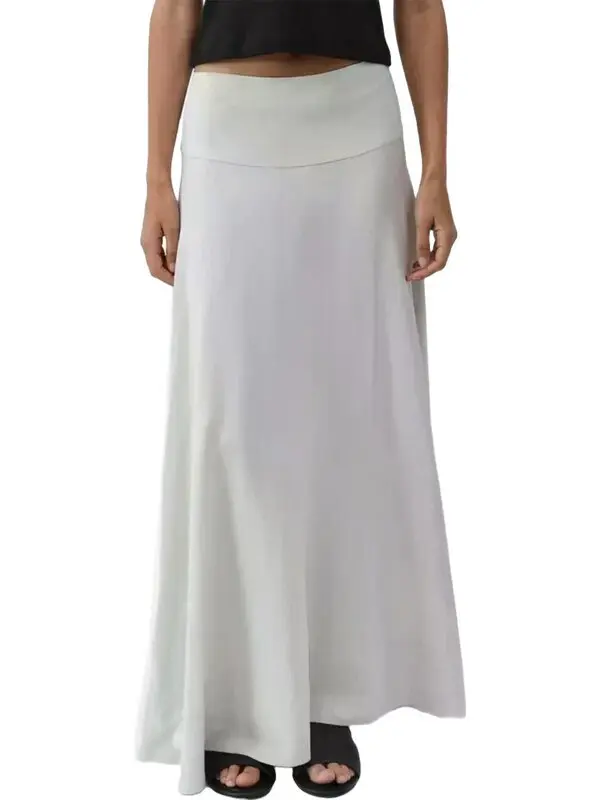 ST. AGNI Fluid Circle-hem Skirt - Grey