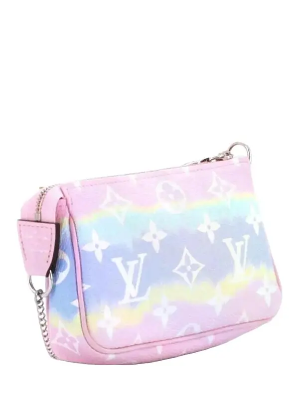 LOUIS VUITTON Pochette Accessoires Limited Edition Escale Monogram Giant Mini Clutch Bag - Multicolour