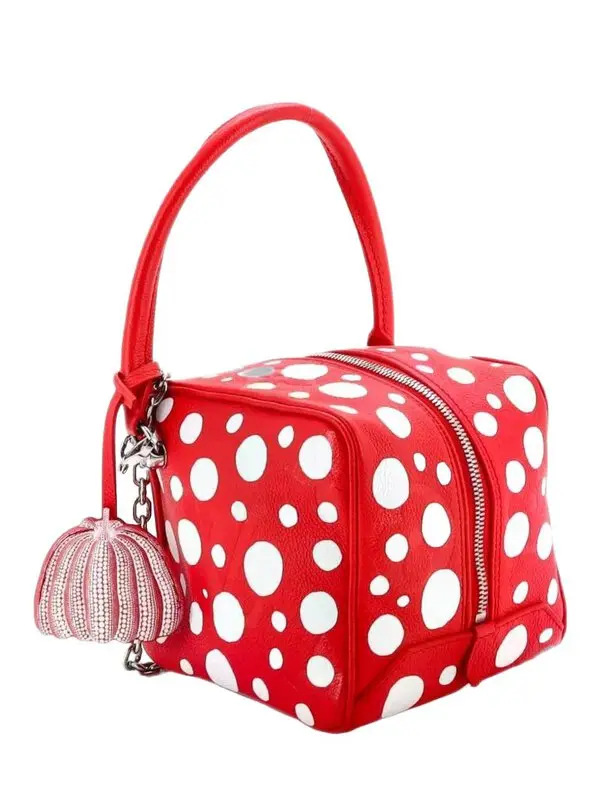 LOUIS VUITTON Yayoi Kusama Infinity Dots Monogram Empreinte Giant Satchel - Red