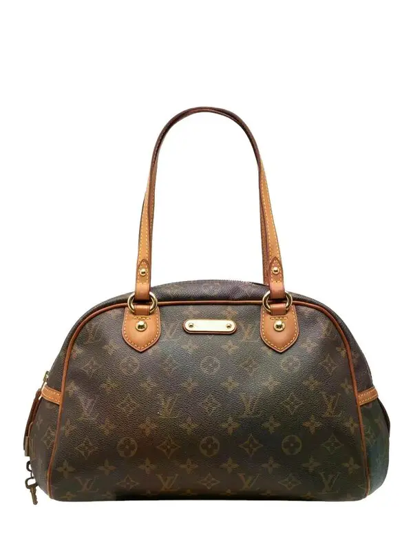 LOUIS VUITTON Monogram Montorgueil Pm Handbag - Brown