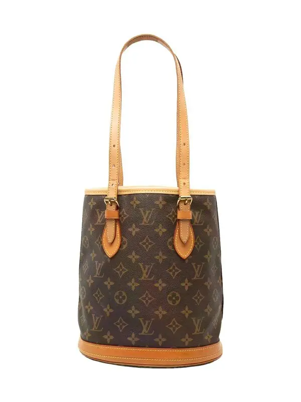 LOUIS VUITTON Monogram Petit Bucket Bag - Brown